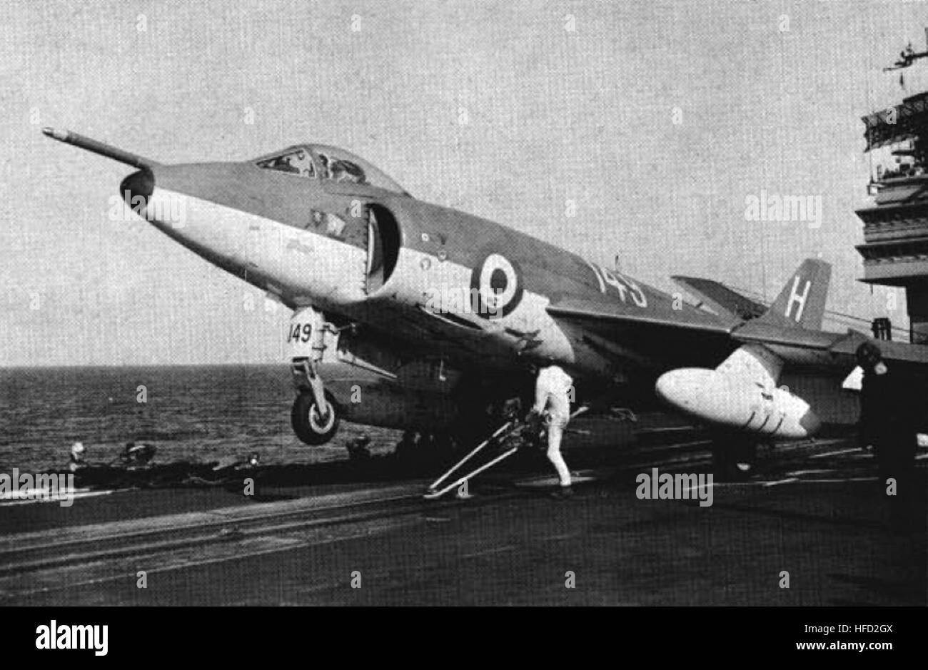 Scimitar F1 of 803 NAS is launched from USS Forrestal (CVA-59) 1962 ...