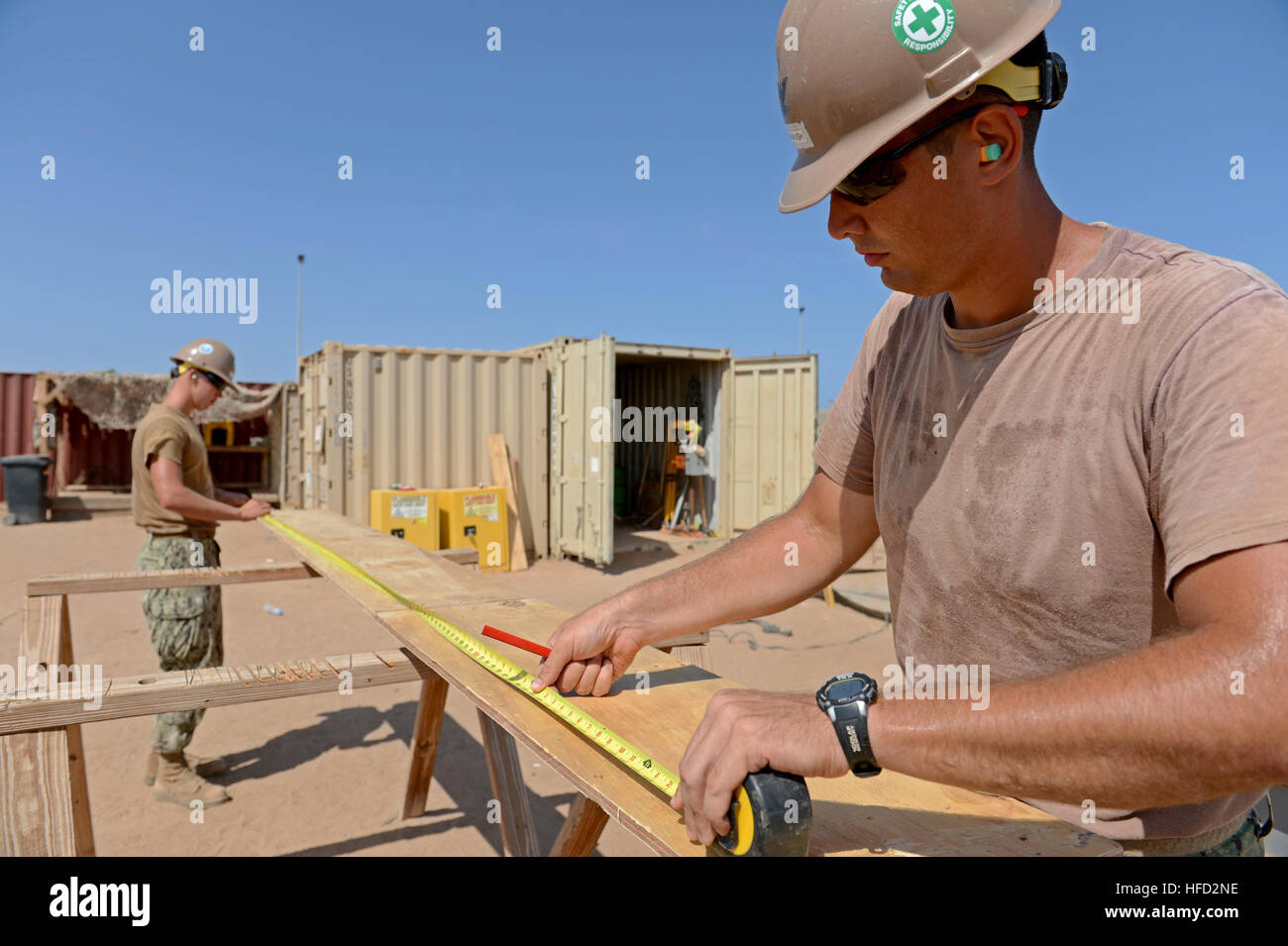 131021-N-UH337-005 CAMP LEMONNIER, Djibouti (Oct. 21, 2013) Builder 3rd Class Casey M. Heinbaugh ...