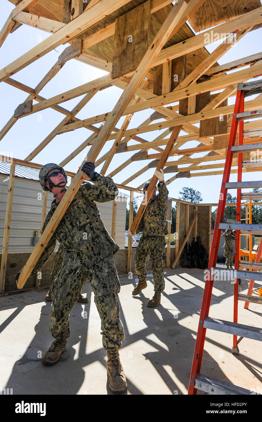 CAMP SHELBY, Miss. (Feb. 17, 2013) Seabees assigned to Naval Mobile ...