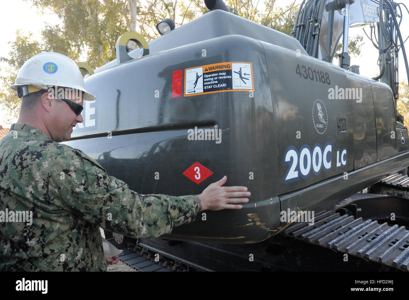 Chief Construction Mechanic Garin Leith, the maintenance chief assigned ...