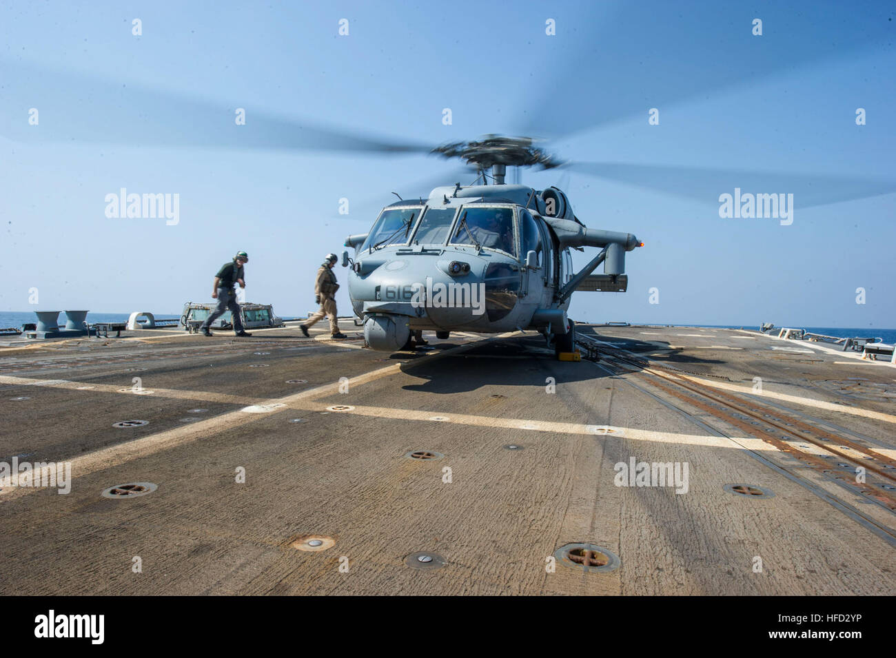 An MH-60S Seahawk attached to the "Tridents" of Helicopter Sea Combat ...