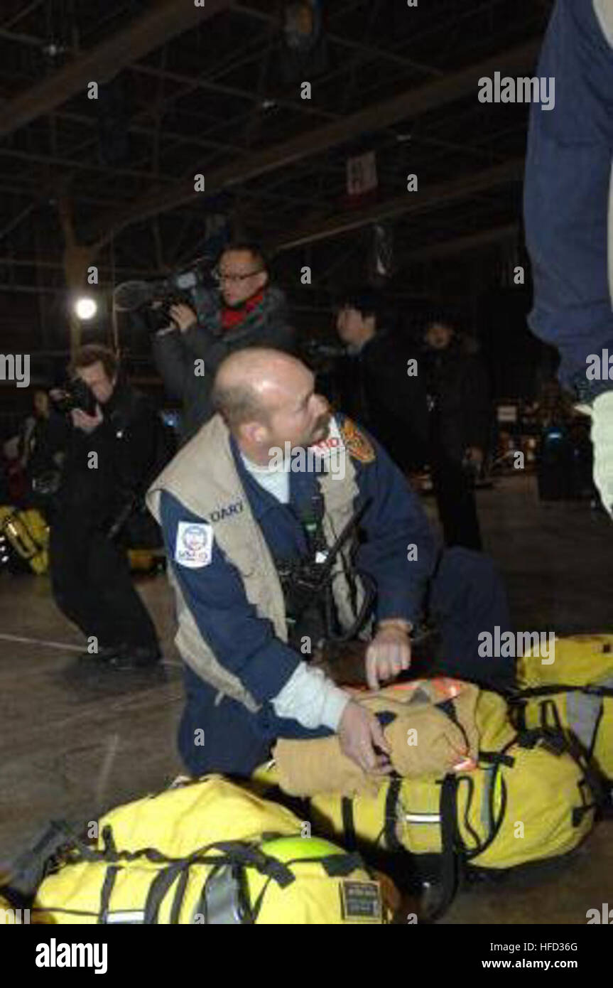 A member of the Fairfax County Fire and Rescue Department, Virginia ...