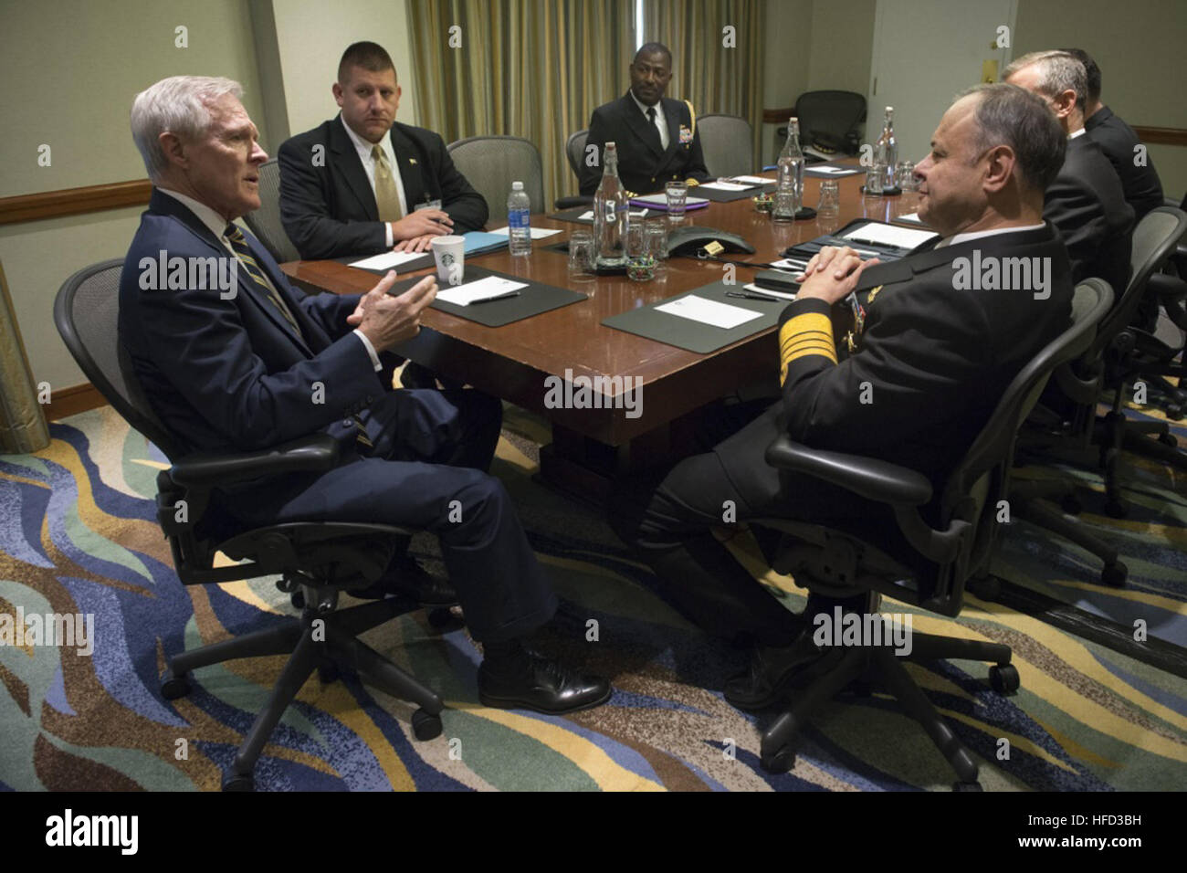 SECAV meets with Turkish admiral Stock Photo - Alamy