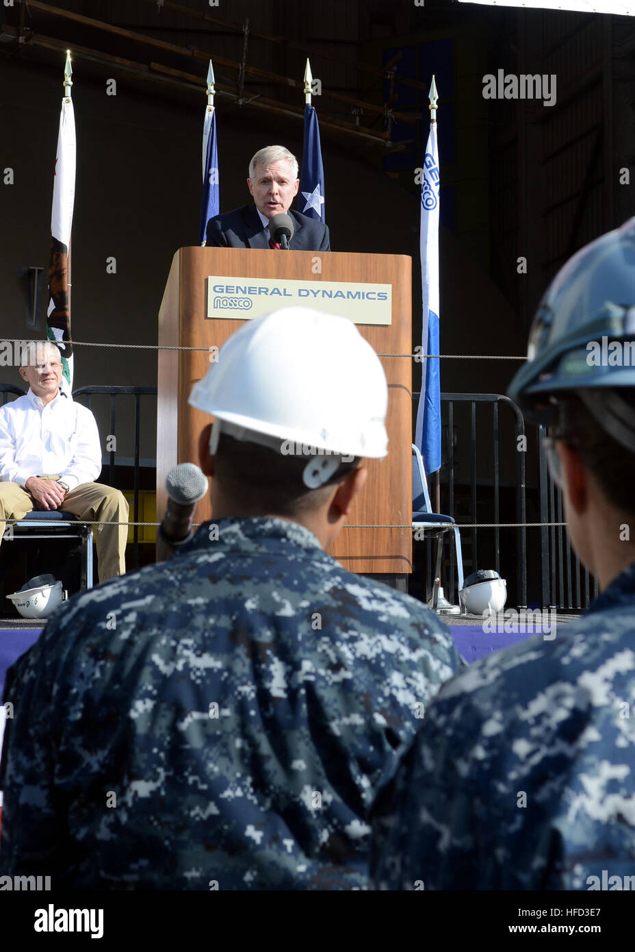 Secretary of the Navy Ray Mabus answers questions from sailors assigned ...