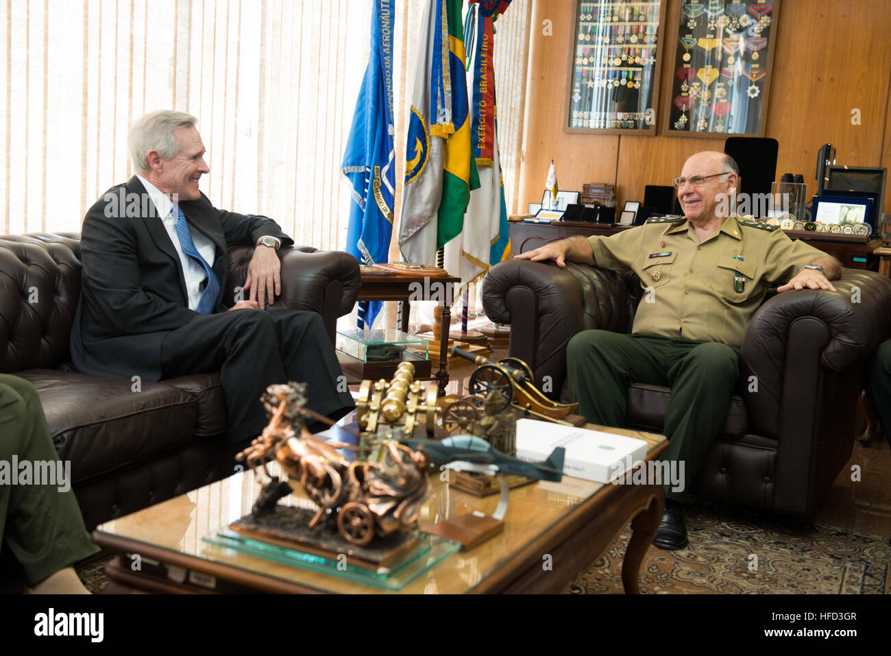 Secretary of the Navy (SECNAV) Ray Mabus meets with Brazil’s Chief of ...
