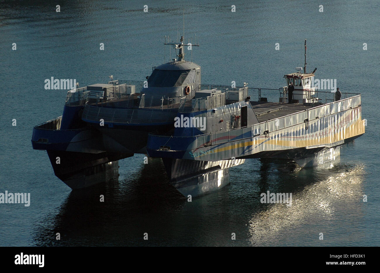 The experimental Small Waterplane Area Twin Hull (SWATH) ship Sea SLICE ...