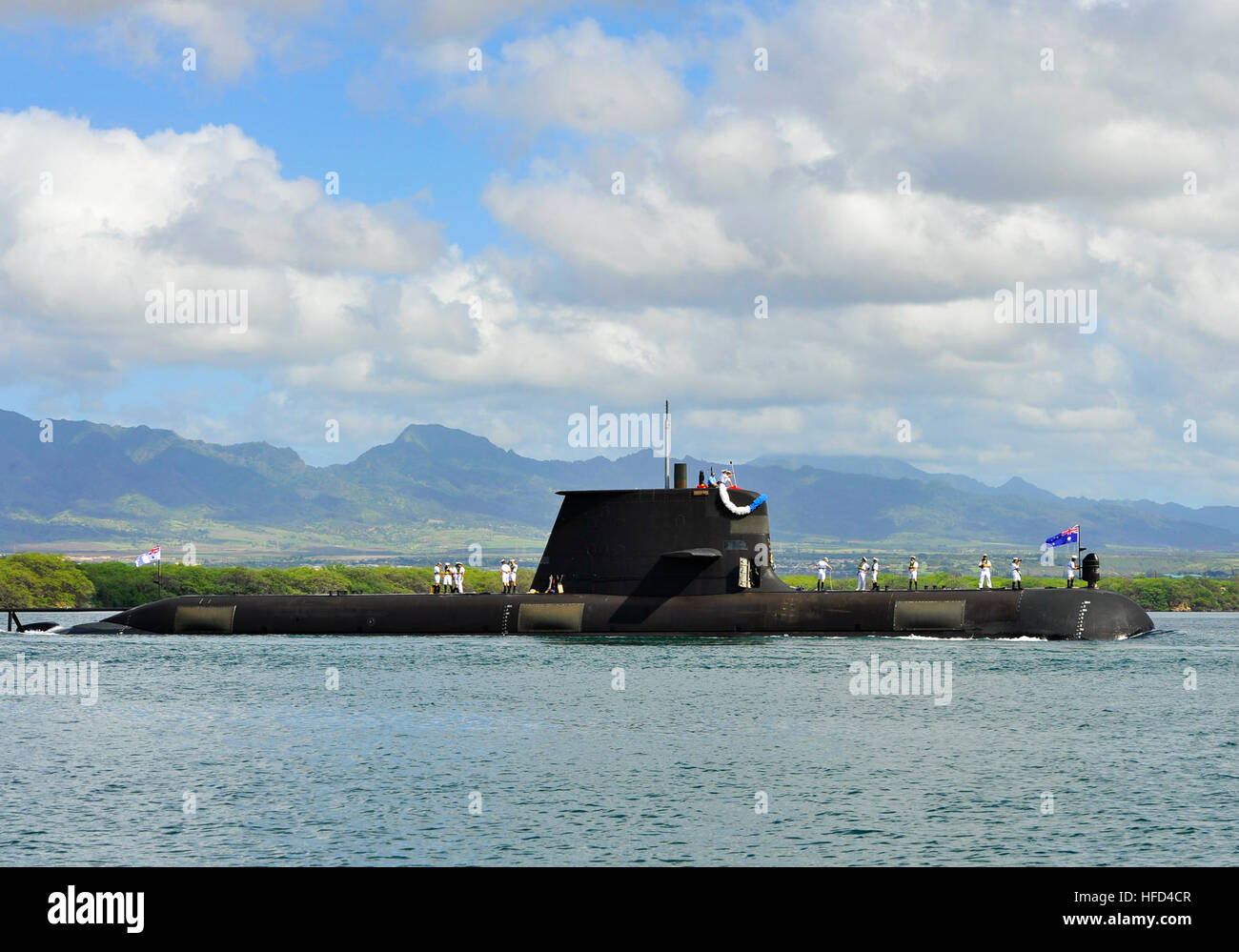 The Royal Australian Navy Collins-class submarine HMAS Sheean (SSG 77 ...