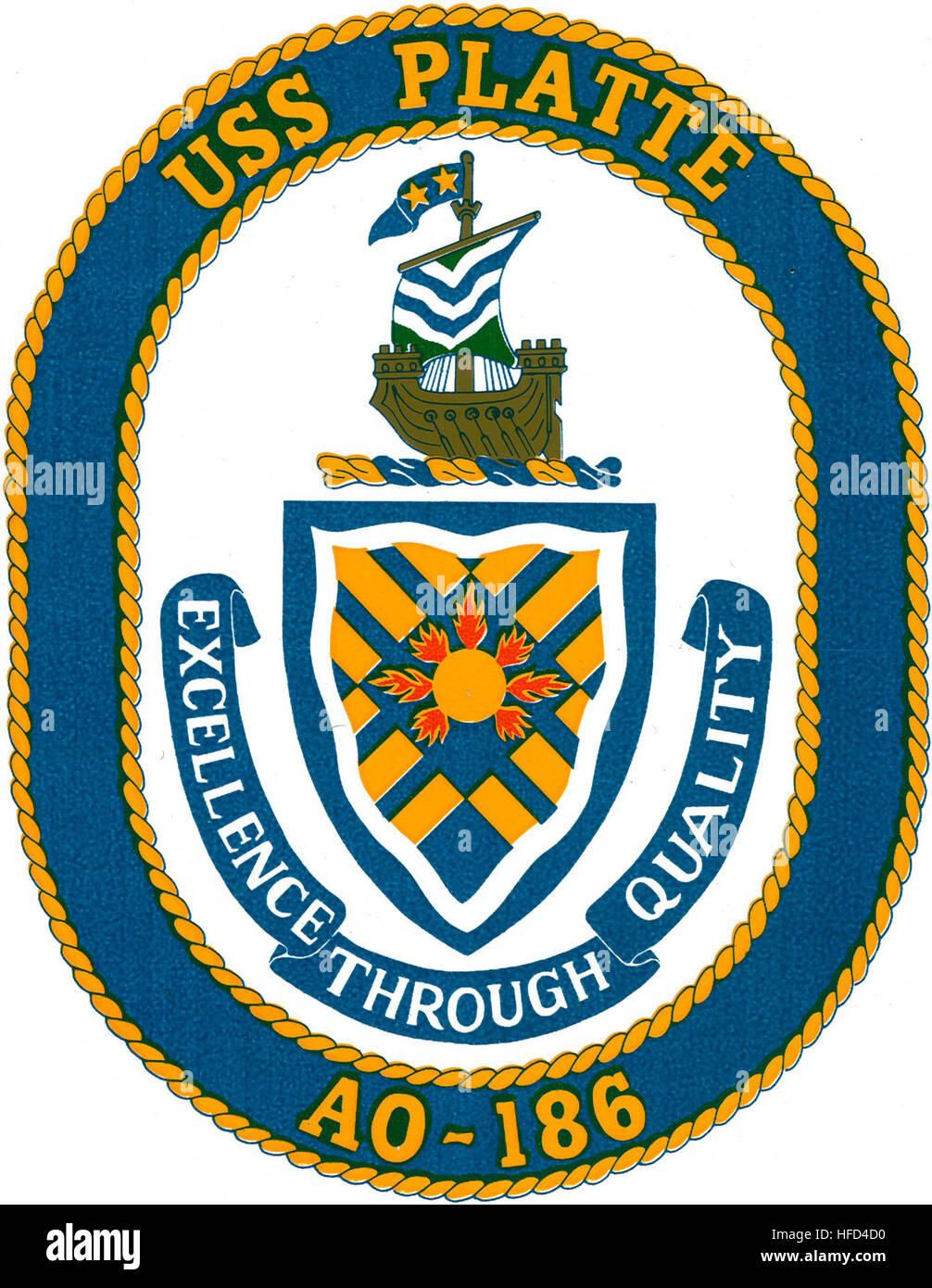 Ships seal decal cropped Stock Photo - Alamy