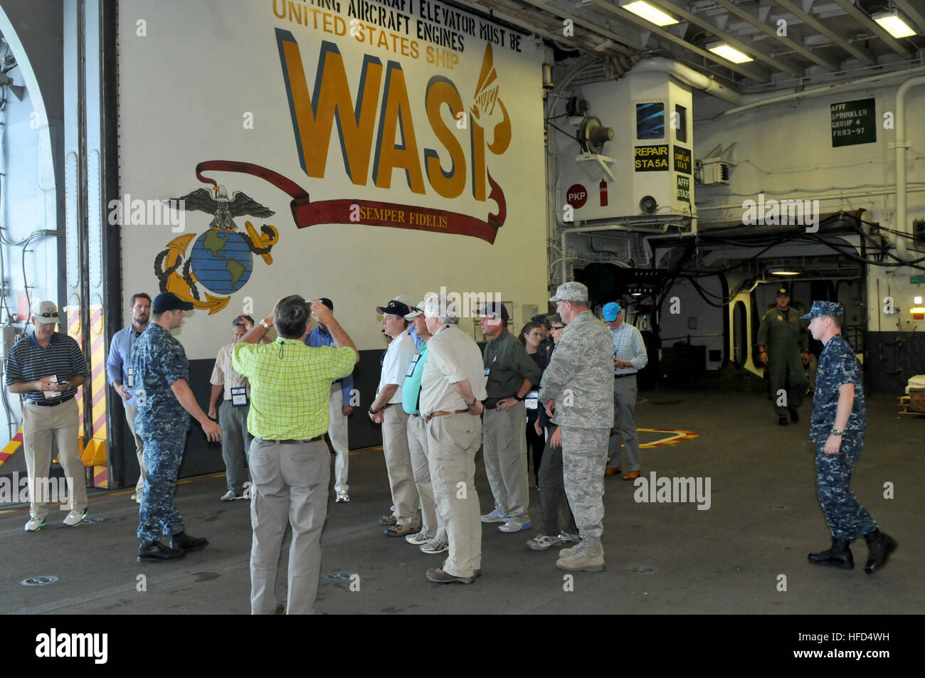 Twenty-four civilian professionals visited USS Wasp (LHD-1) at Naval ...