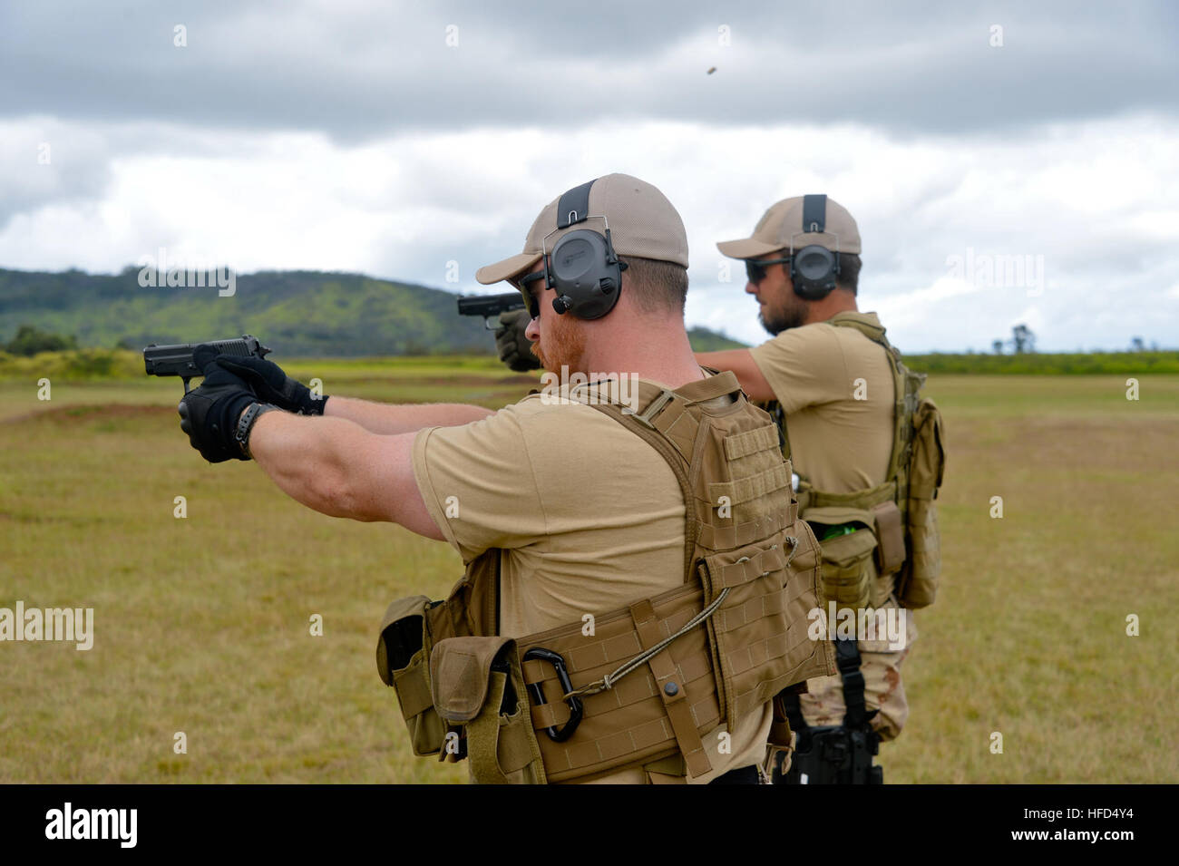 Leading Seaman Donny Allen, left, and Leading Seaman Tyler Newman, both ...