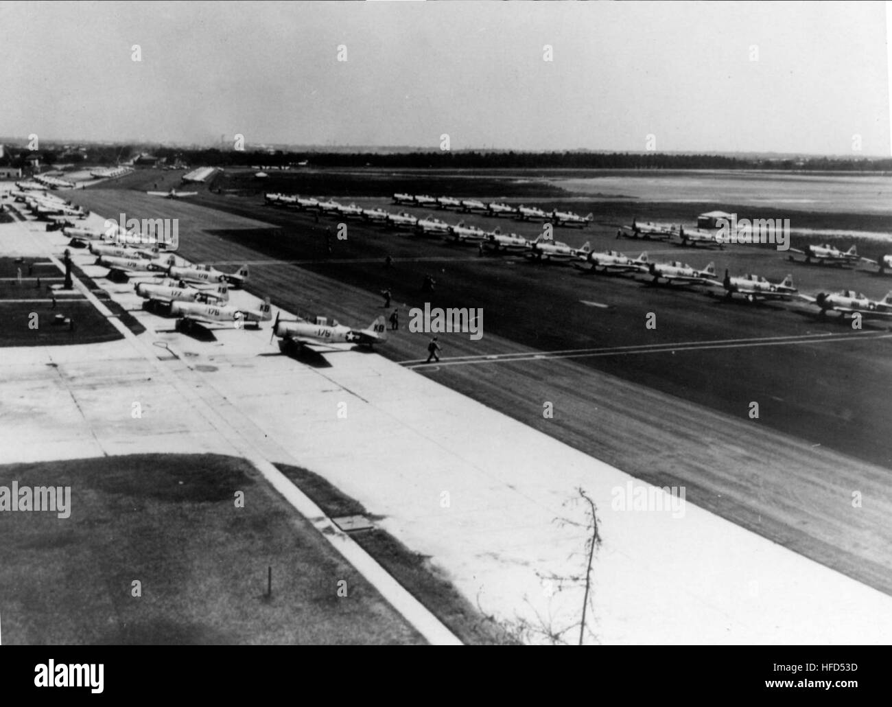 SNJ Texans at Corry Field 1948 Stock Photo - Alamy