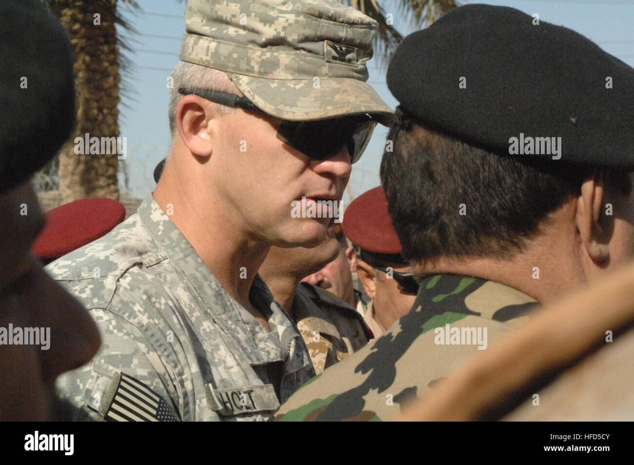 U.S. Army Col. Jeffery Holt, Team Chief for the 5th Division Military ...
