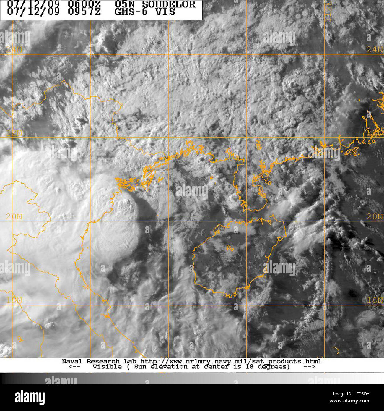 Soudelor 2009 China landfall Stock Photo - Alamy