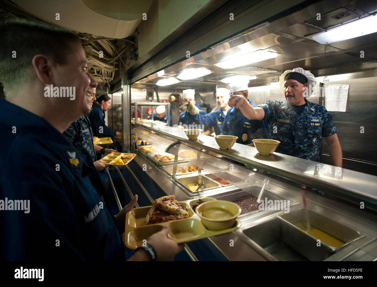 Senior Chief Petty Officer Scott Wasserman has a little fun with Petty ...