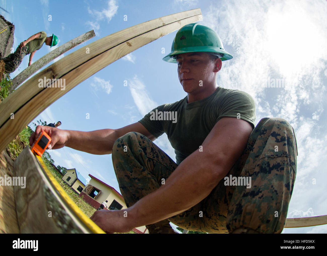 U.S. Marine Corp Cpl. Michael O. Smith performs renovations on Bethel ...
