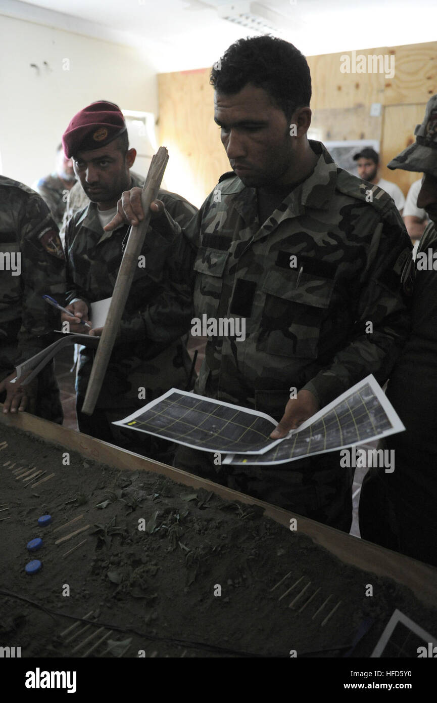 Afghan National Army commandos from 1st Commando Kandak conduct pre ...