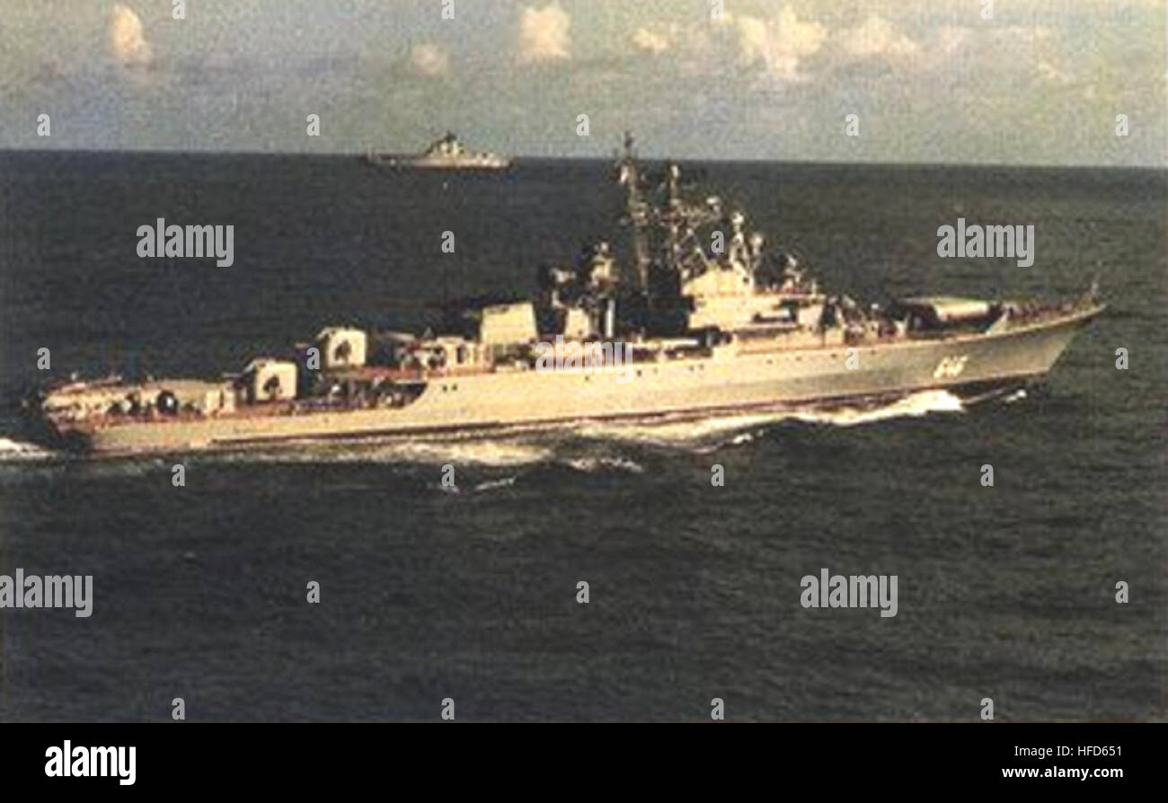 Soviet frigate Letuchiy underway in 1980 Stock Photo - Alamy