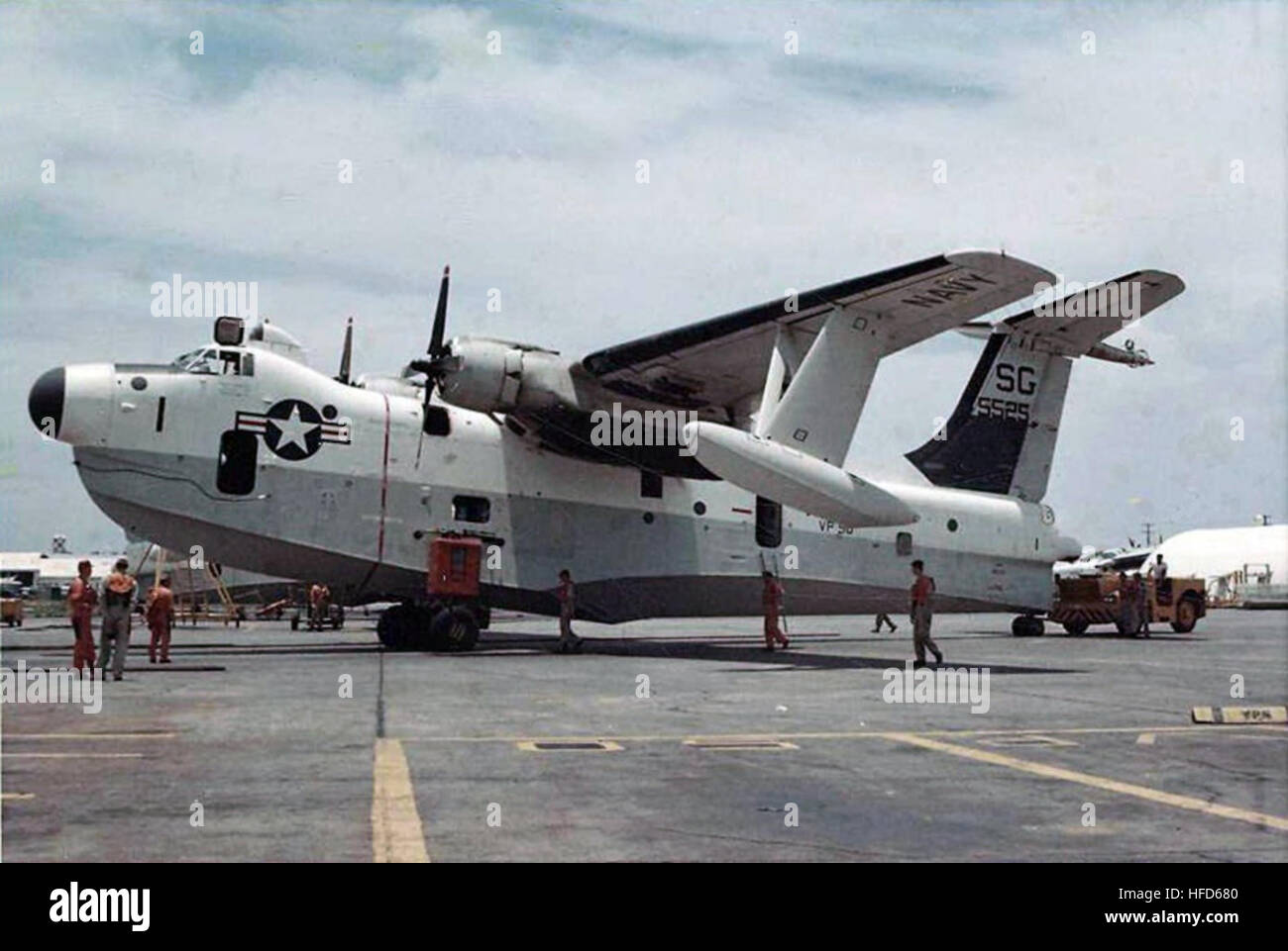 SP-5B VP-50 on ramp at NS Sangley Point 1966 Stock Photo - Alamy
