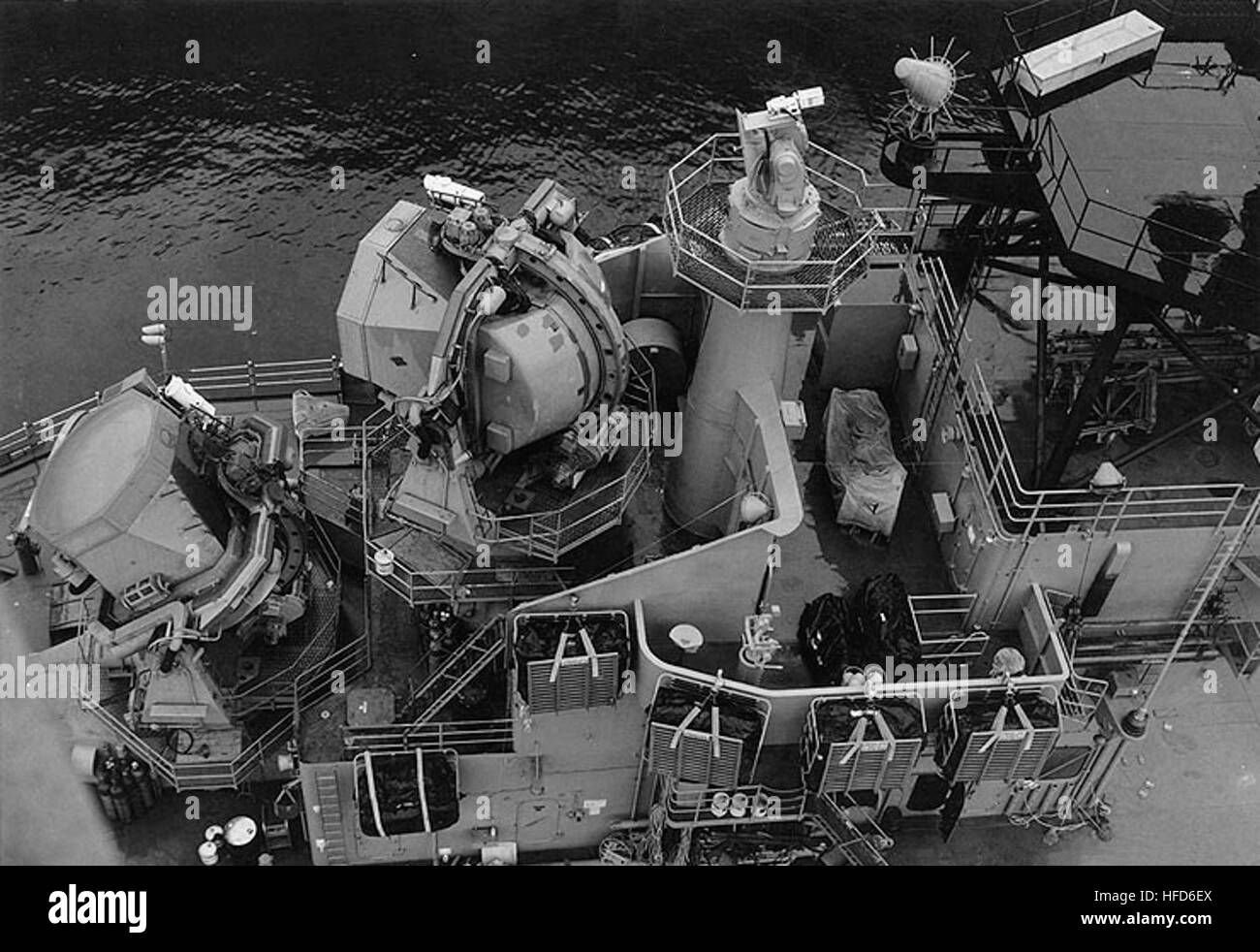 SPG-49 and SPW-2 on USS Little Rock (CLG-4) 1966 Stock Photo - Alamy