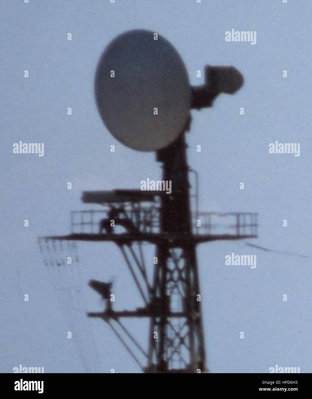 SPS-30 radar on USS America (CVA-66) 1968 Stock Photo - Alamy