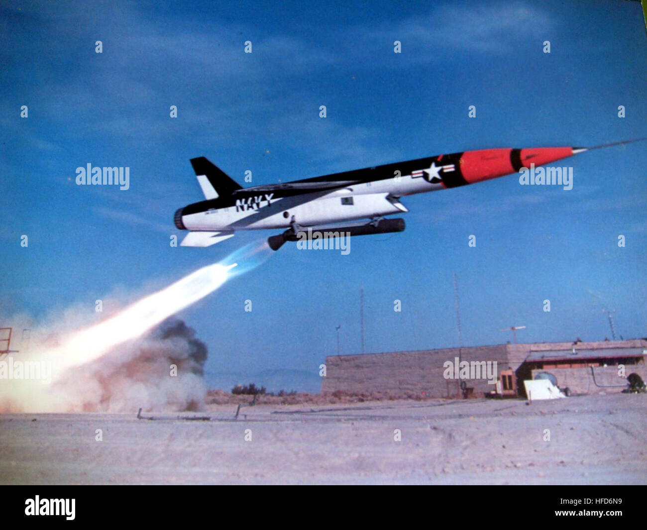 SSM-N-9 Regulus II missile launch c1957 Stock Photo - Alamy