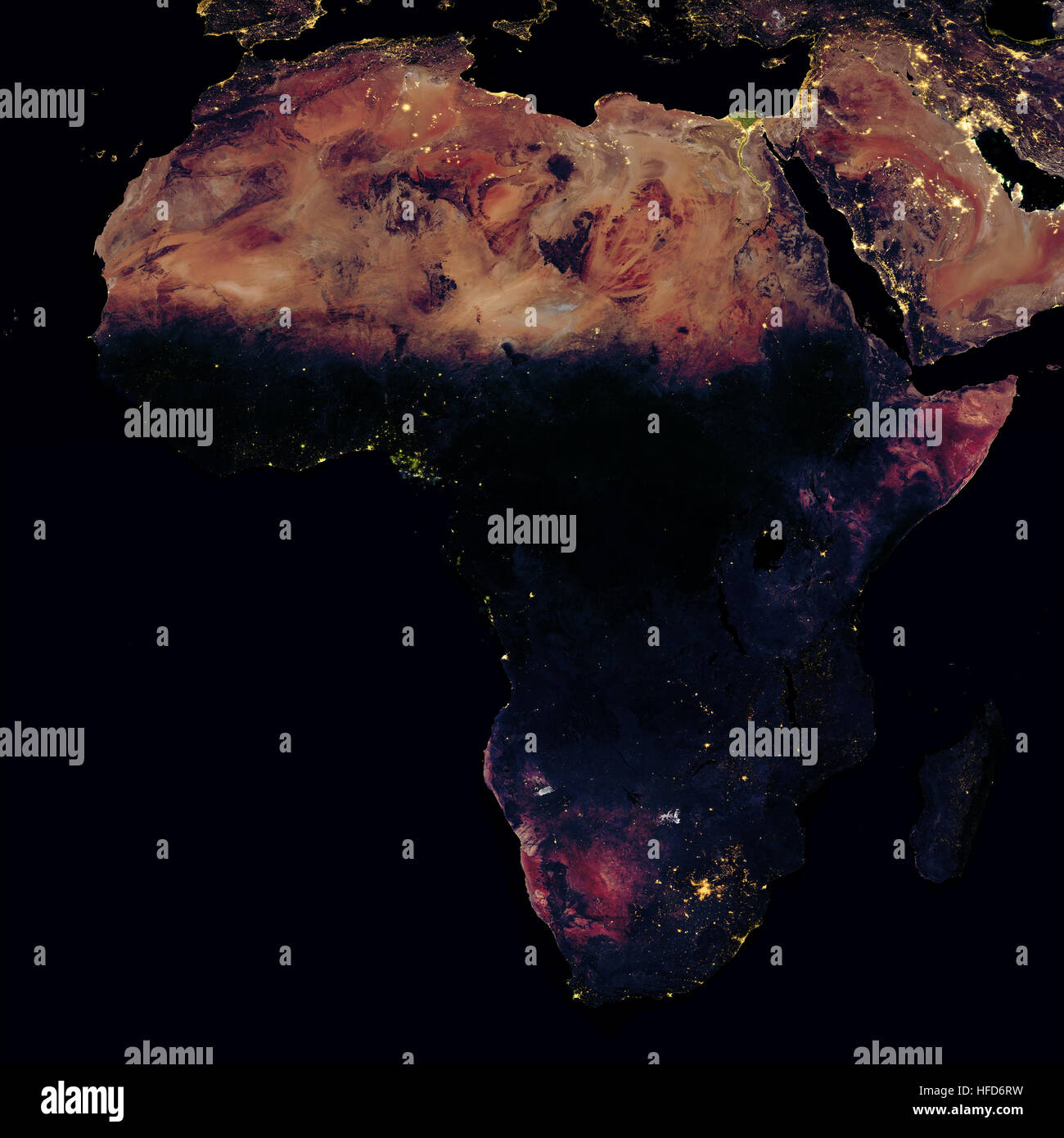 Africa desert map hi-res stock photography and images - Alamy
