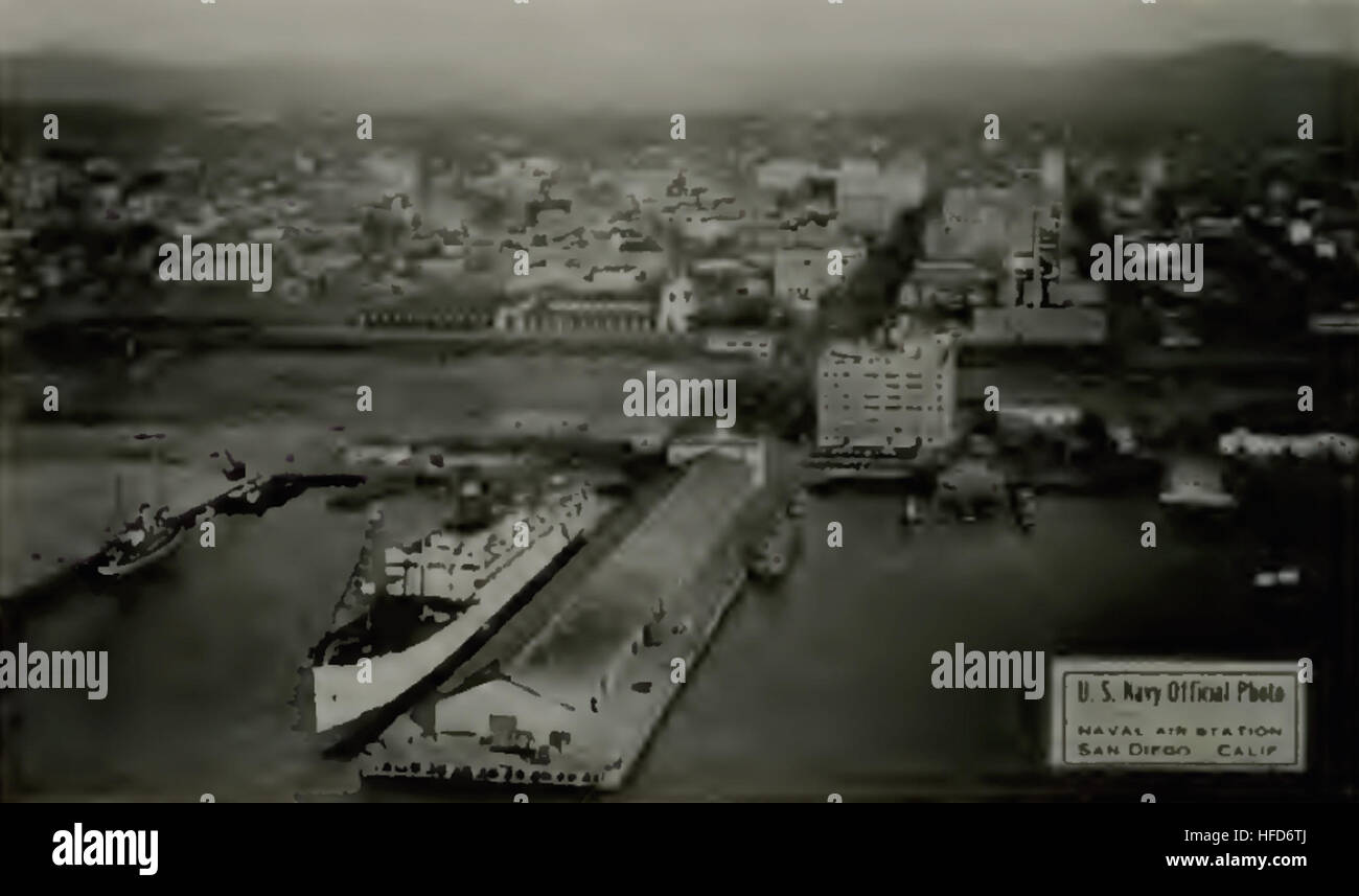 SS MANCHURIA at new municipal pier, San Diego 1925 Stock Photo - Alamy