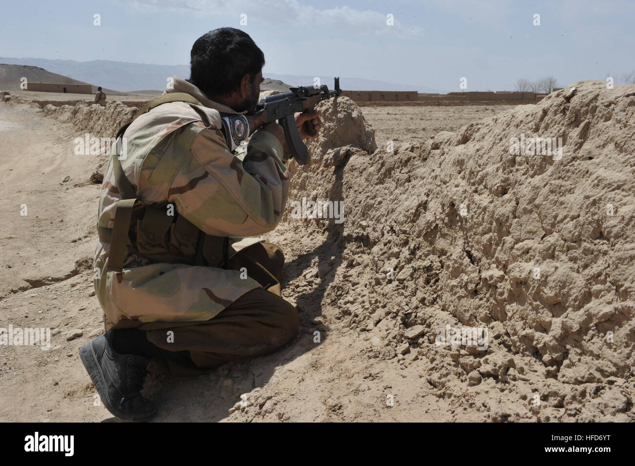 Afghan Local Police provide security during a joint ALP, Afghan ...