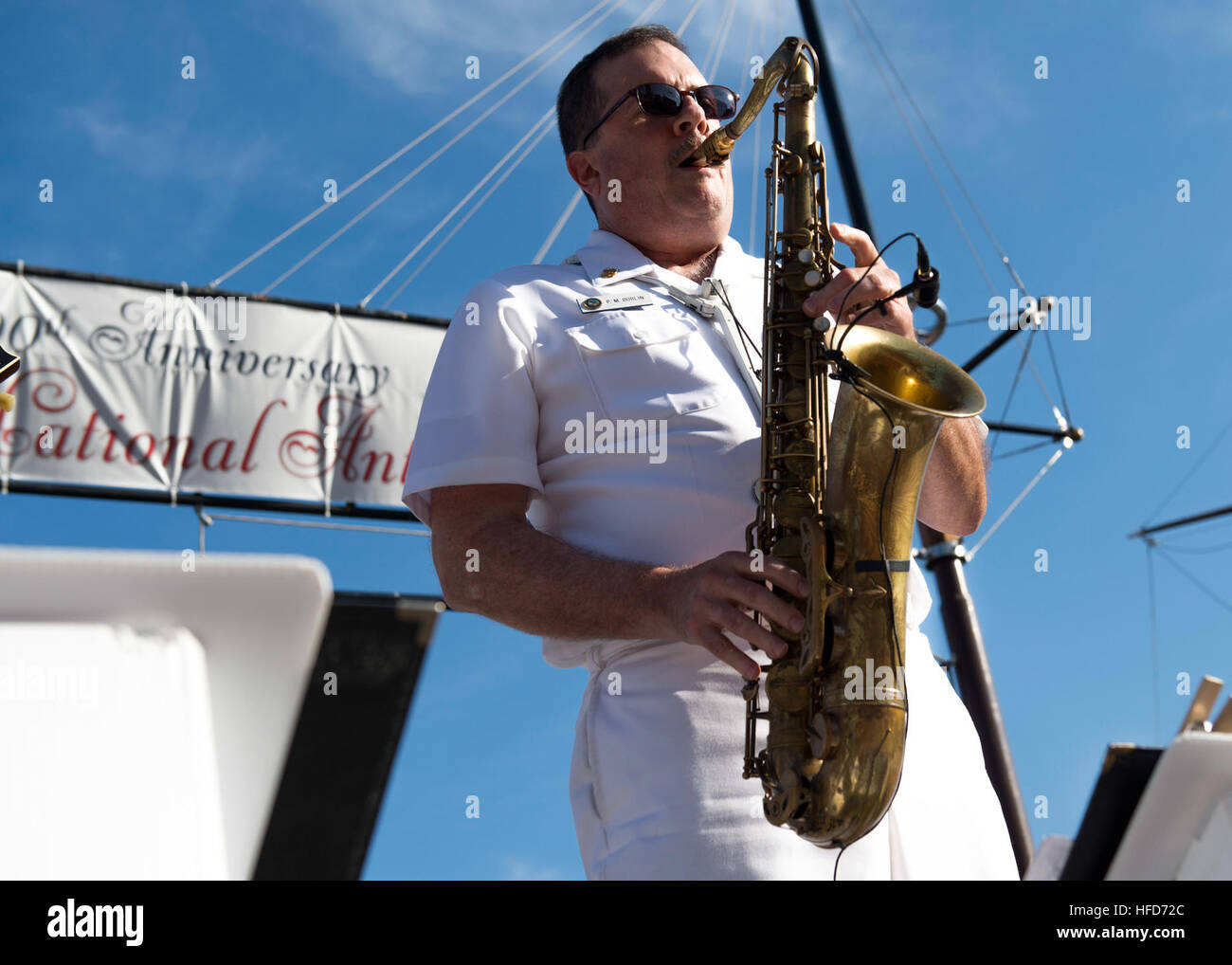 The U.S. Navy Band performs during the Star-Spangled Spectacular in ...