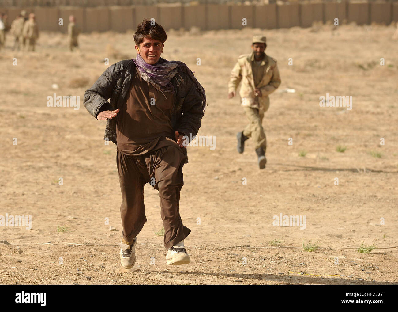 Afghan Local Police compete to be the first to arrive to their fighting ...