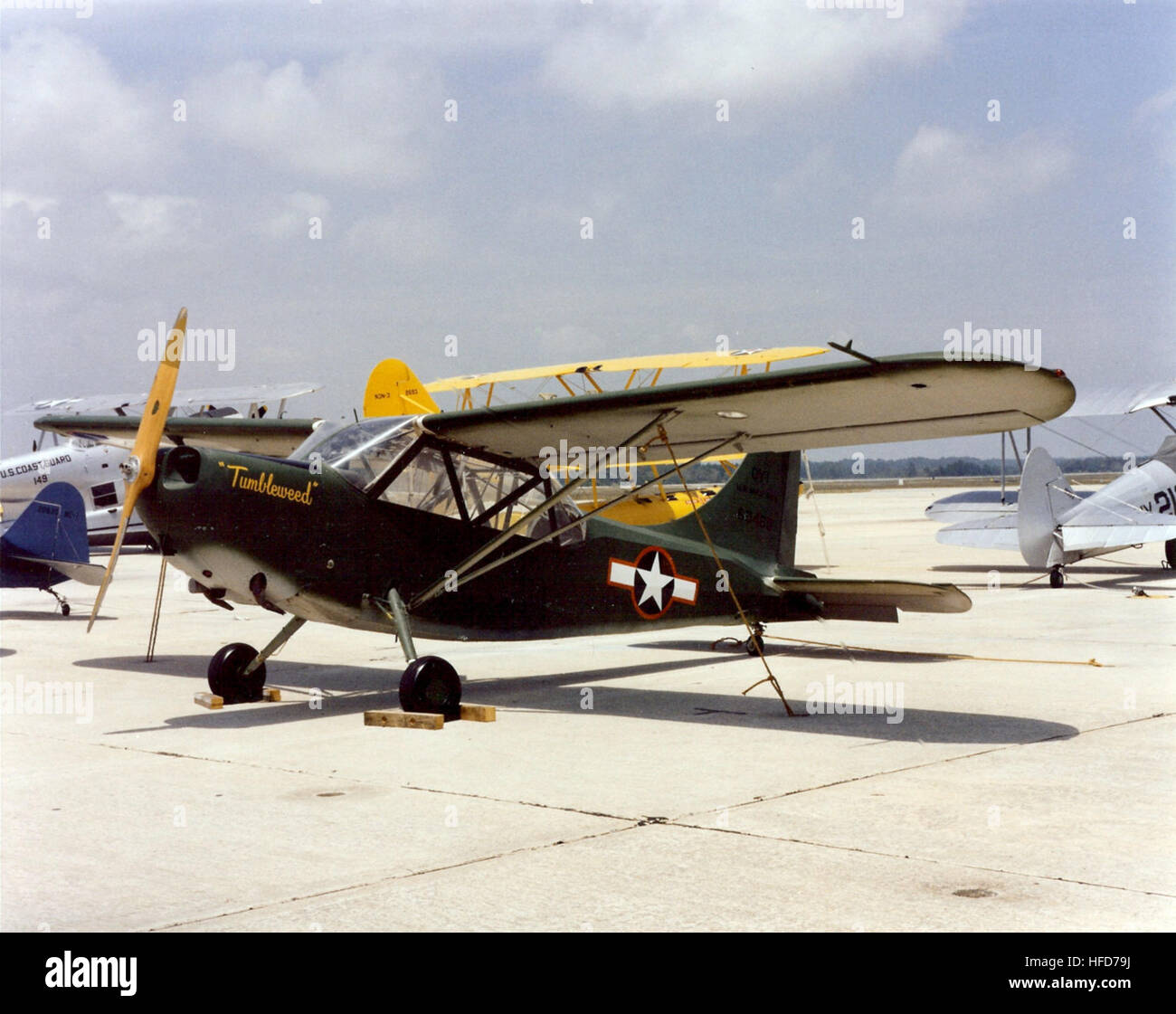 The Stinson OY-1 Tumbleweed is a liaison and observation aircraft used ...