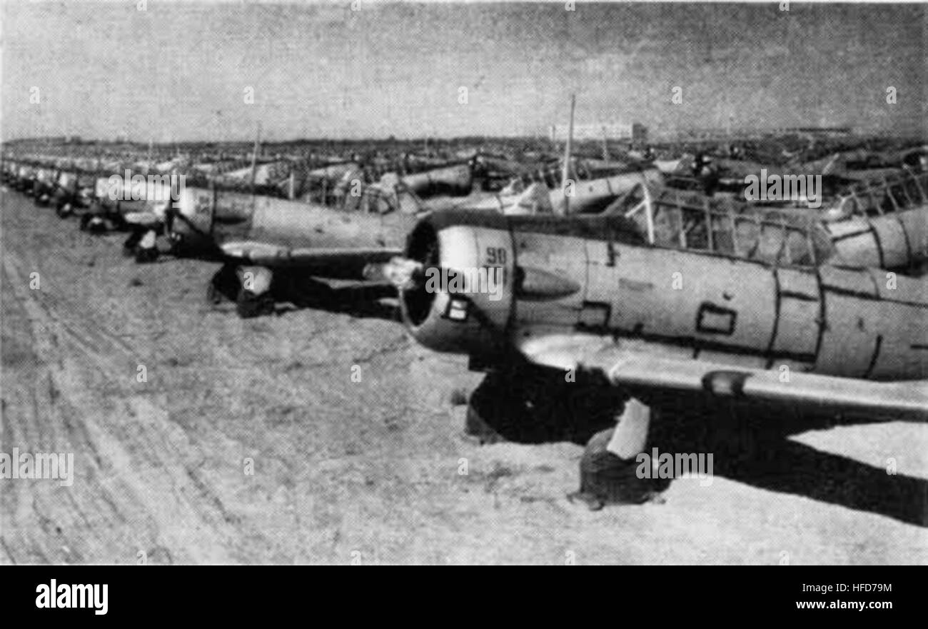 Stored SNJs at NAF Litchfield Park 1948 Stock Photo - Alamy