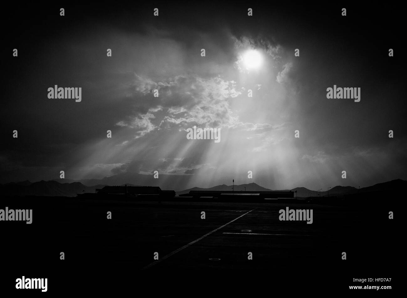 KABUL, Afghanistan (June 03, 2010) – The sun breaks through rainclouds ...