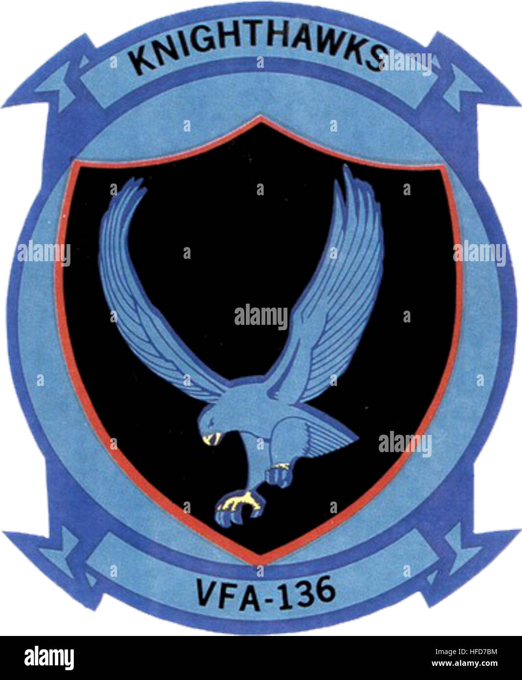 Strike Fighter Squadron 136 (US Navy) insignia c1985 Stock Photo - Alamy