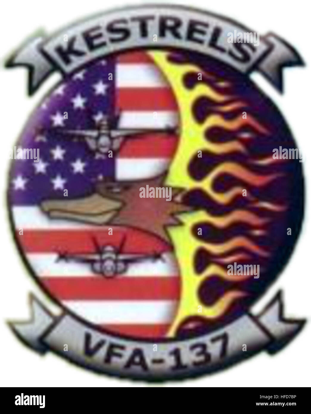 Strike Fighter Squadron 137 (US Navy) insignia c2002 Stock Photo - Alamy