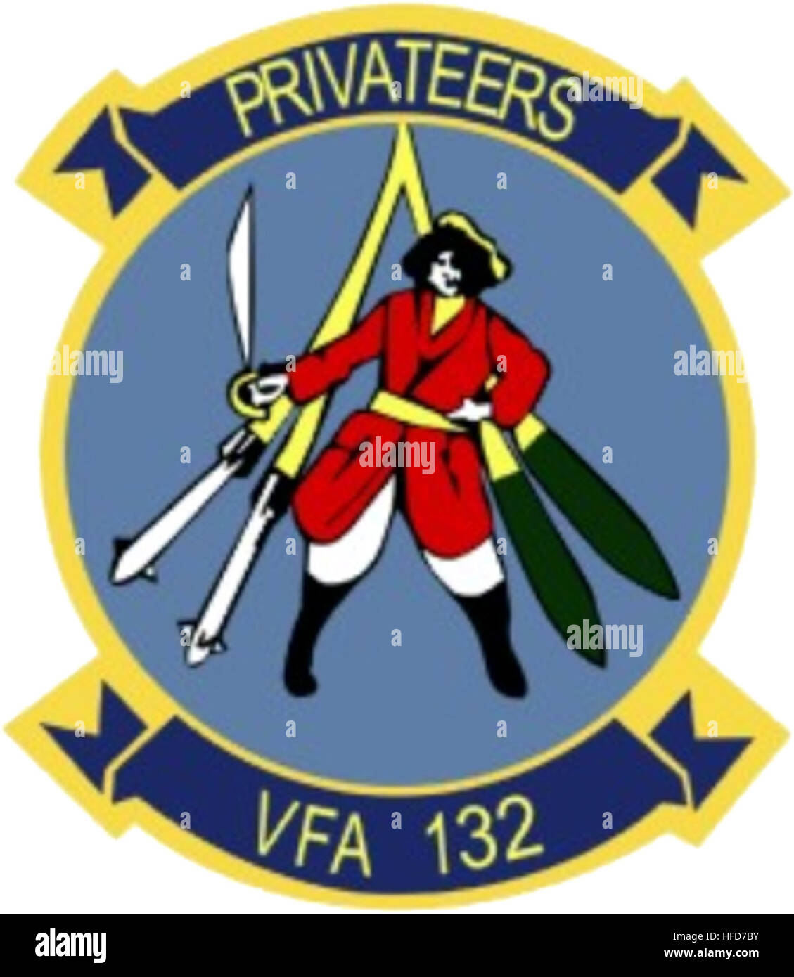 Strike Fighter Squadron 132 (United States Navy) patch 1985 Stock Photo ...