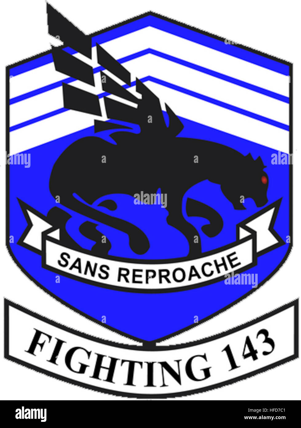 Strike Fighter Squadron 143 (US Navy) insignia 2015 Stock Photo - Alamy