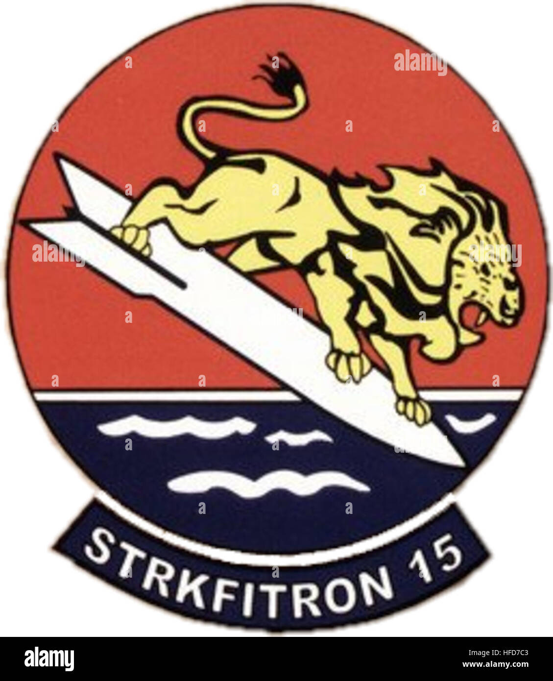 Strike Fighter Squadron 15 (US Navy) insignia c2008 Stock Photo - Alamy