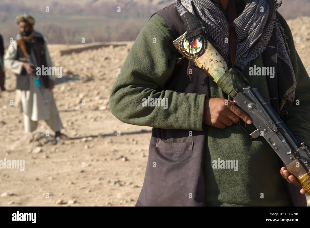 Afghan Local Police candidates form up to conduct a patrol drill during ...