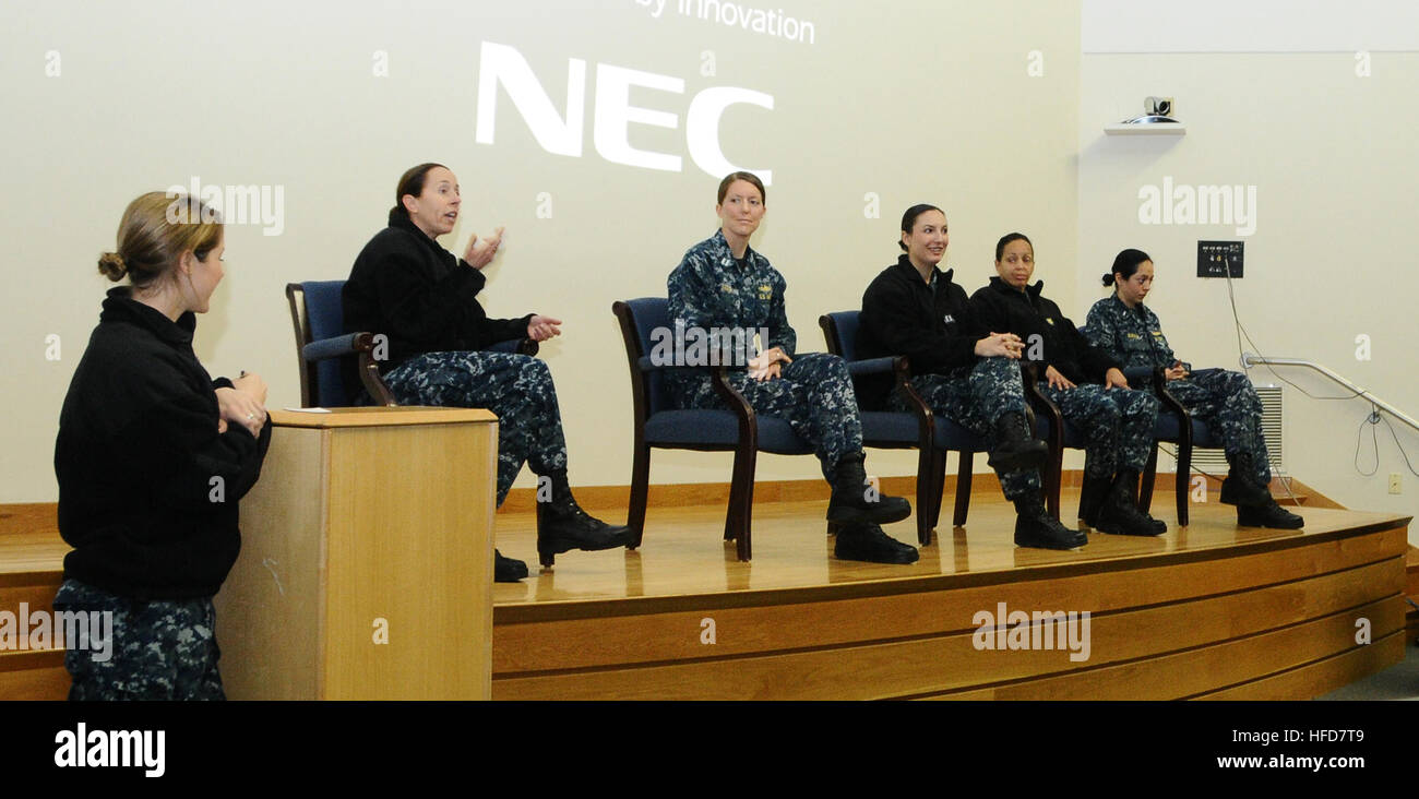 Command Master Chief Teri McIntyre, assigned to the aircraft carrier ...