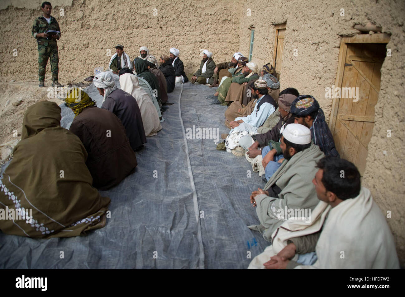 An Afghan National Army special forces soldier teaches Afghan Local ...