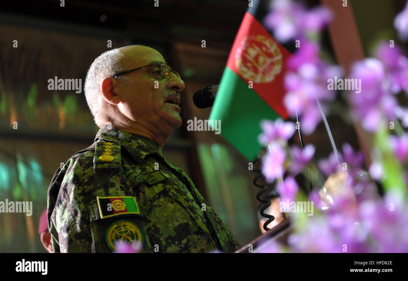 Afghan National Army Chief of Army Staff Gen. Sher Karimi Stock Photo ...