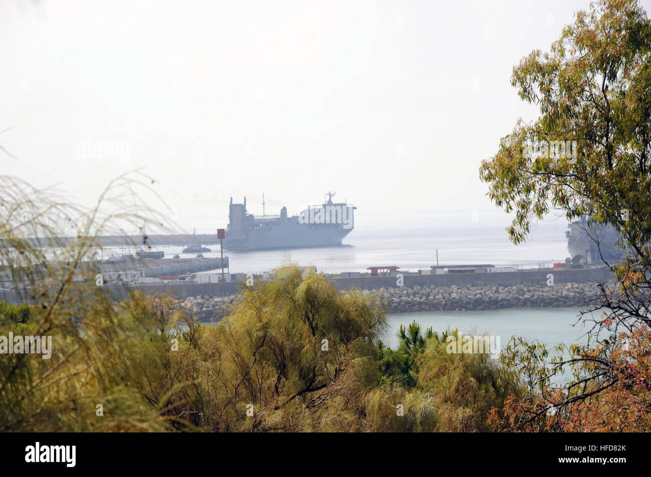 The container ship MV Cape Ray (T-AKR 9679) departs from Naval Station ...