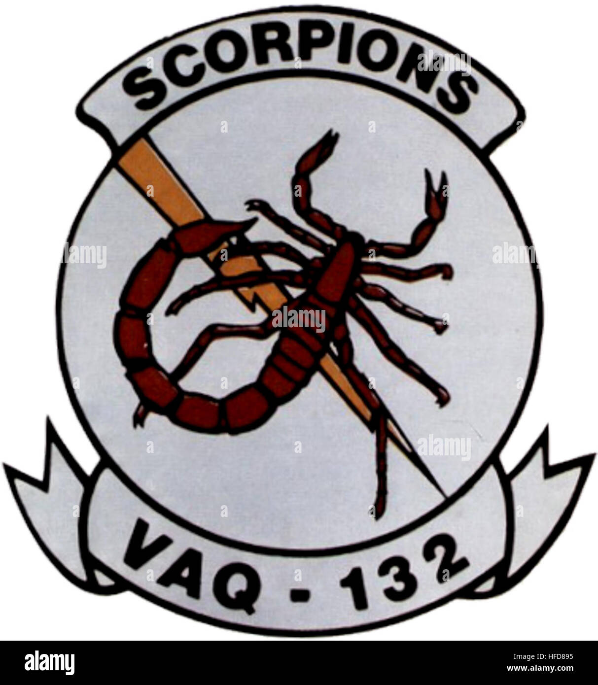 Tactical Electronic Warfare Squadron 132 (US Navy) inisgnia c1977 Stock ...