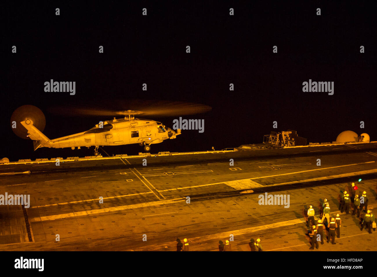 An MH-60R from the Saberhawks of Helicopter Maritime Strike Squadron ...
