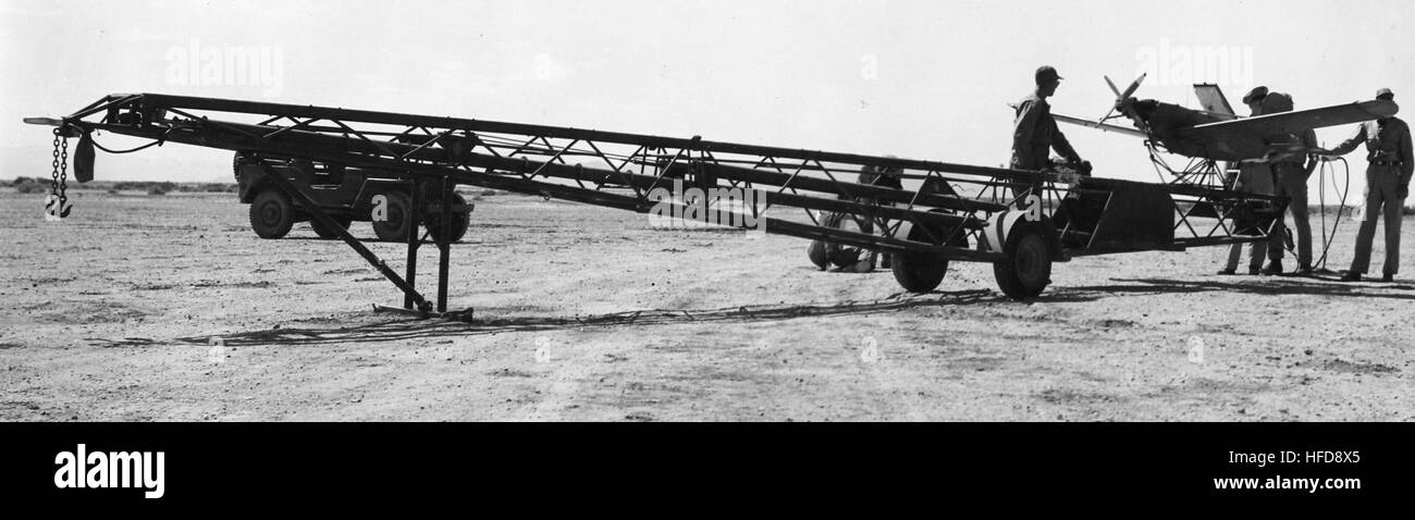 A TDD target drone is launched from a catapult at MCAS El Centro around ...