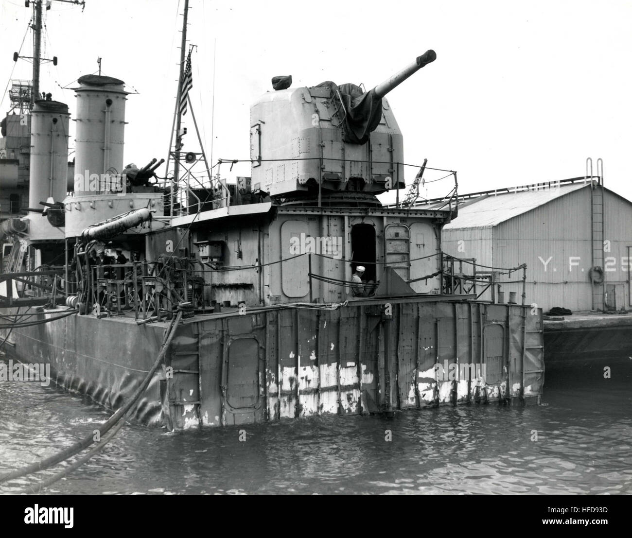 Temporary stern of USS Nelson (DD-623) in 1944 Stock Photo - Alamy
