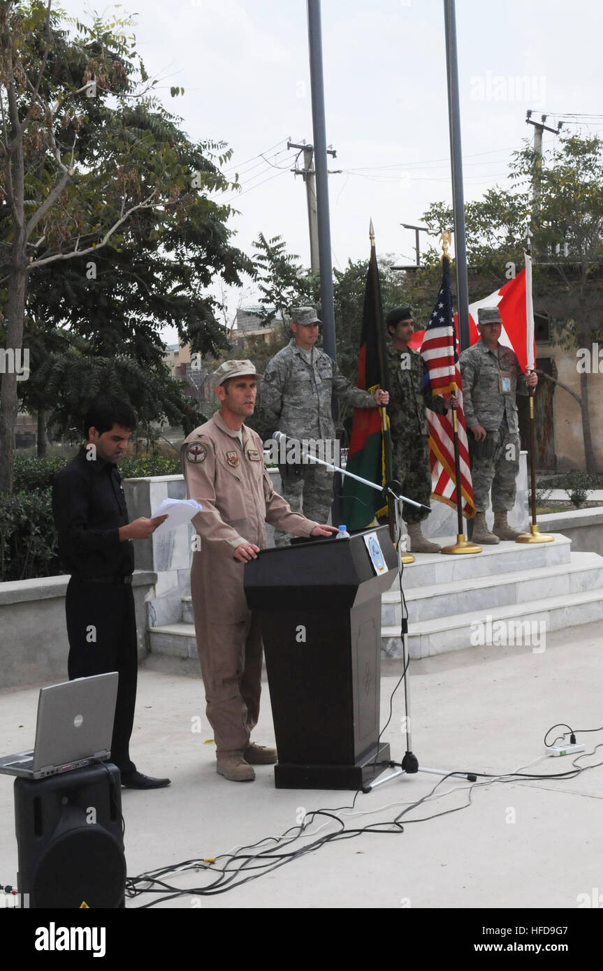 Pictured is the Change-of-command at Kabul International Airport, Sept ...