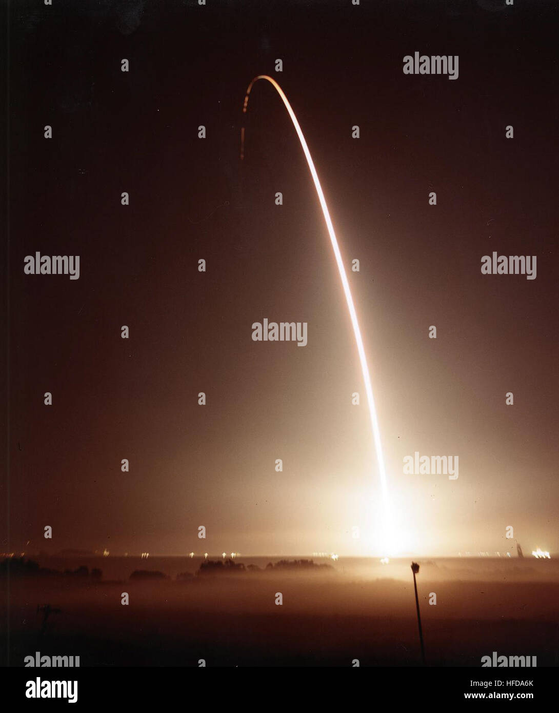 Time exposure photo of a Taurus Rocket Launch from Vandenberg AFB on ...