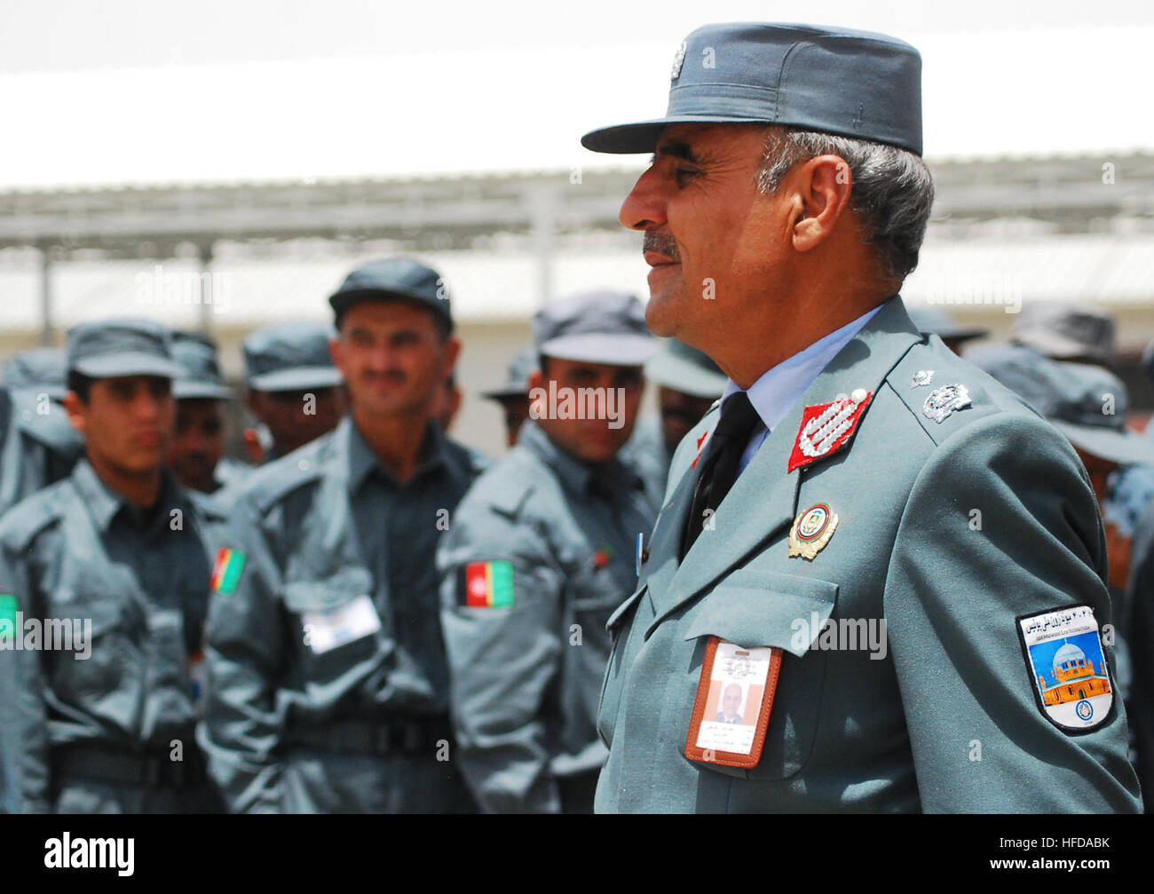 Afghan National Police Brig Gen Sariq Zarifi Commander Of Recruit